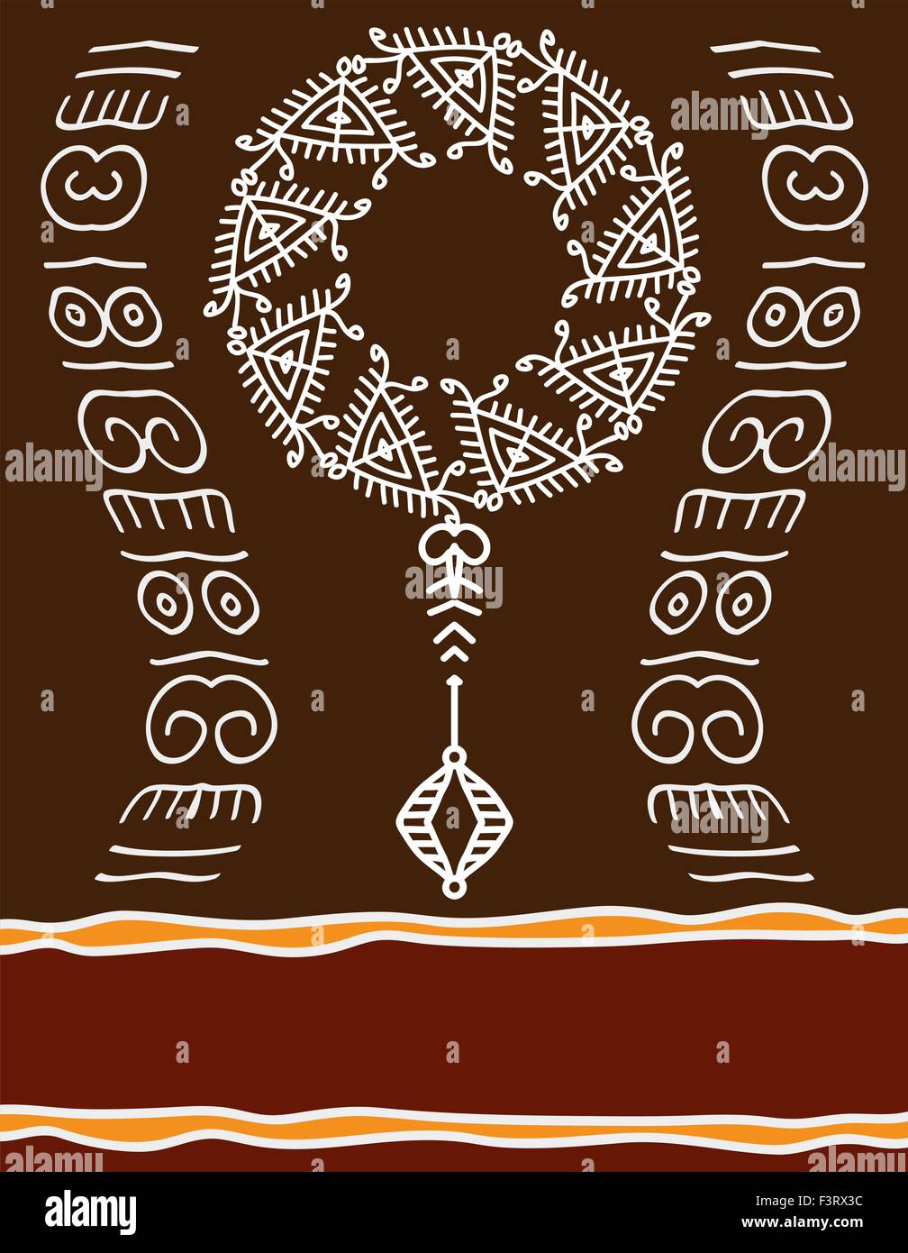 Folk, Tribal Design, Motif, Wall Painting Vector Art Stock Vector Image ...
