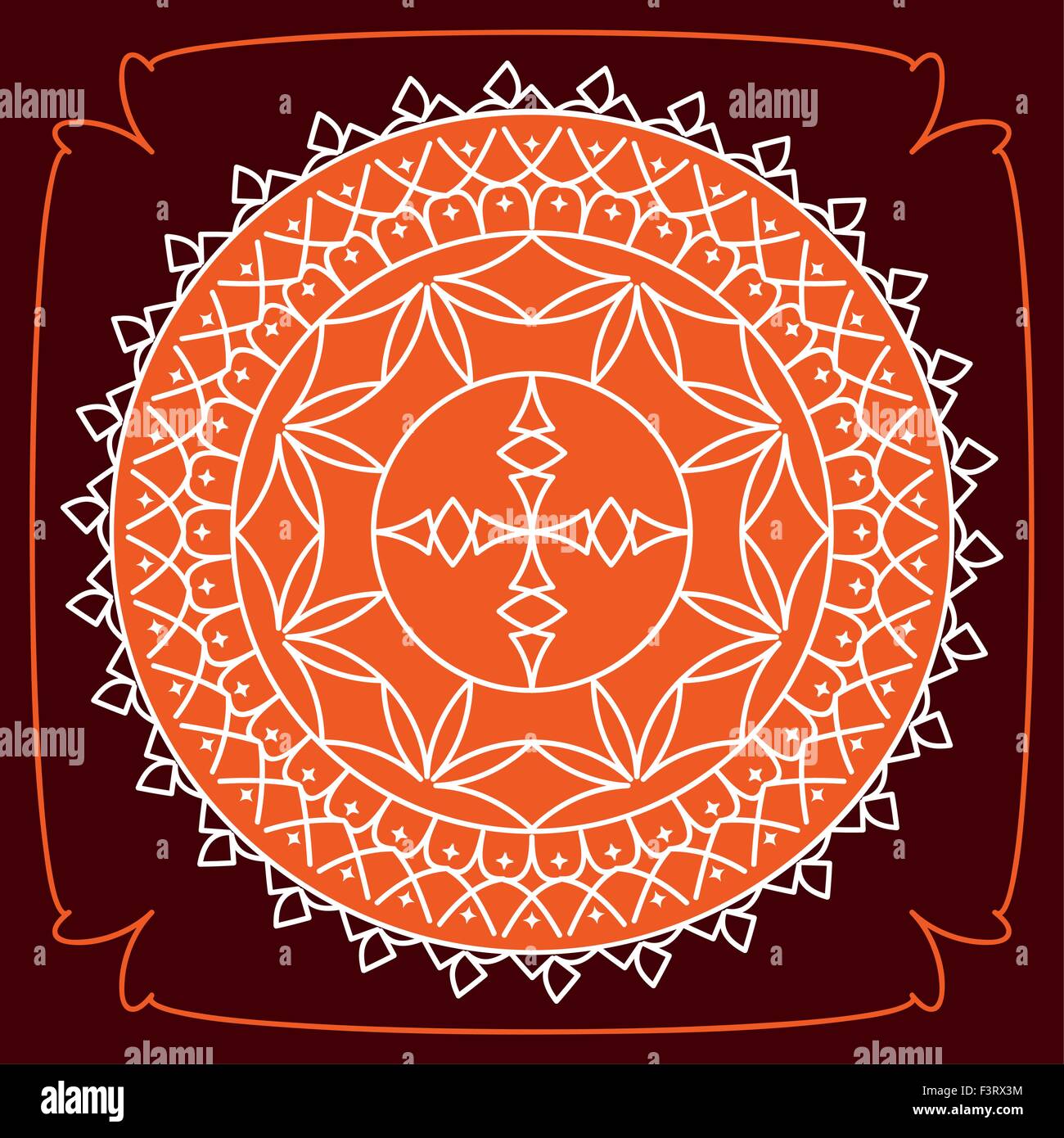 Folk Circular, Tribal Design, Motif, Wall Painting Vector Art Stock ...