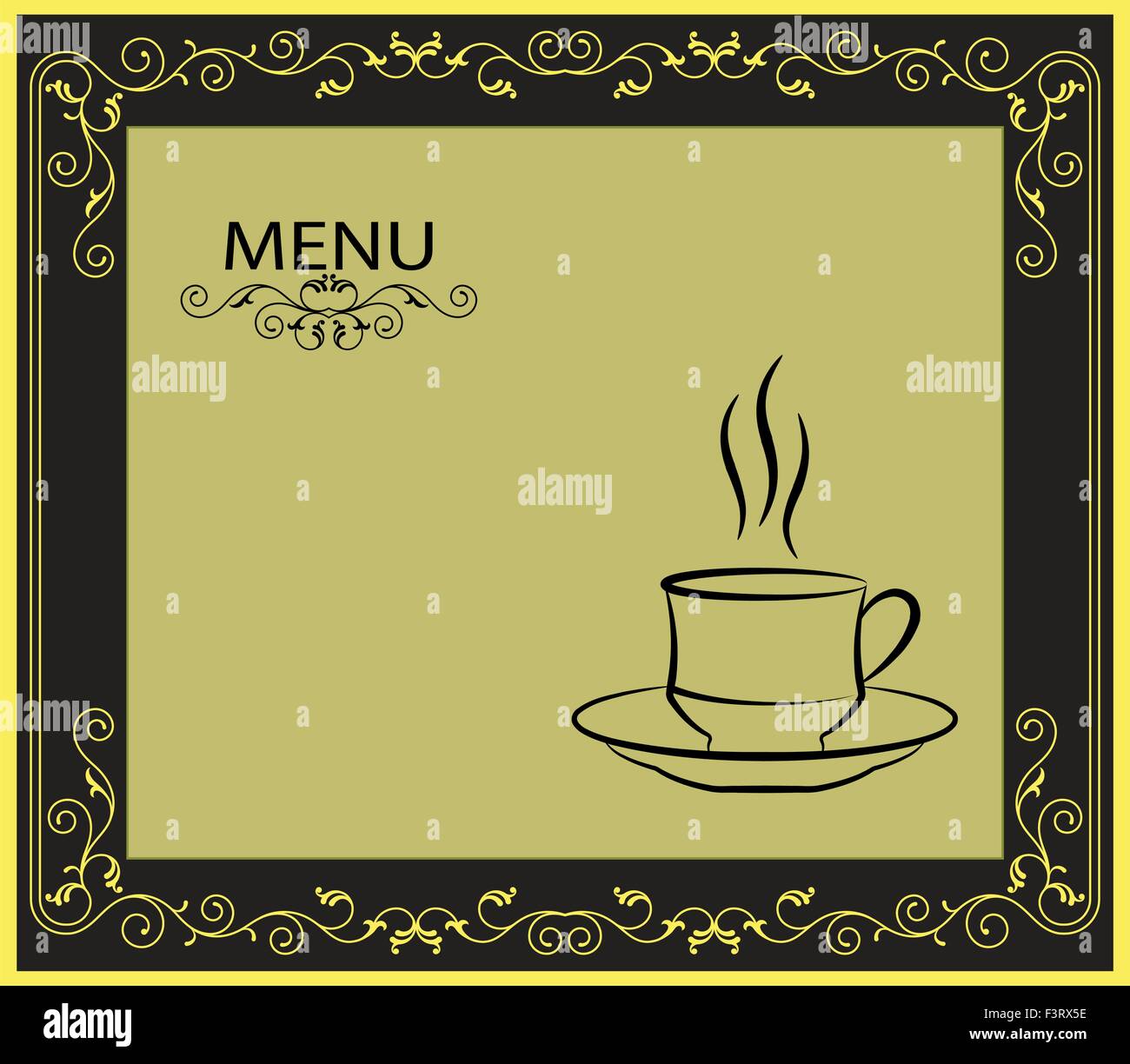 Coffee Menu Card Design Template Vector Art Stock Vector Image & Art ...
