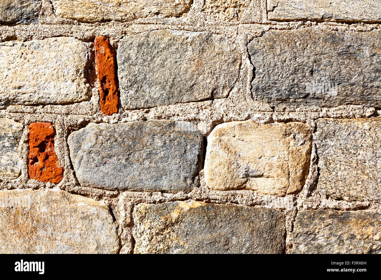 step brick in greece old wall and texture material the background Stock ...