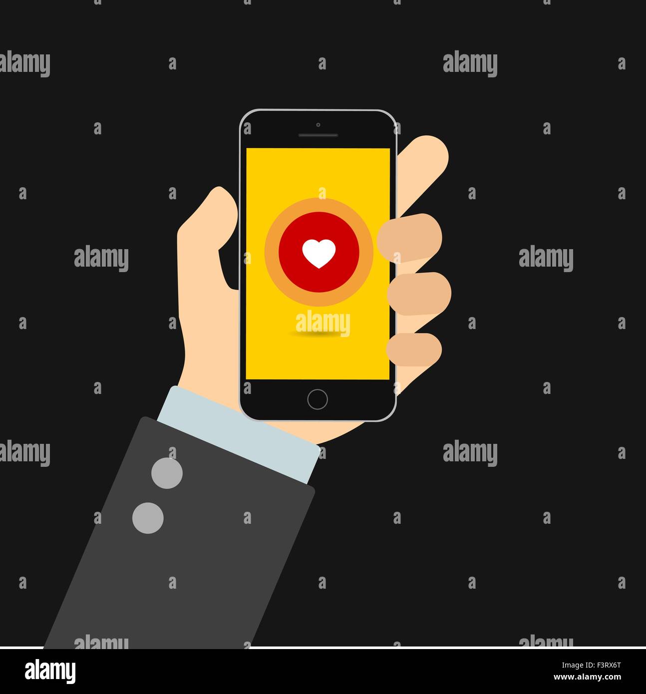 Hand human like isolated Stock Vector Images - Alamy