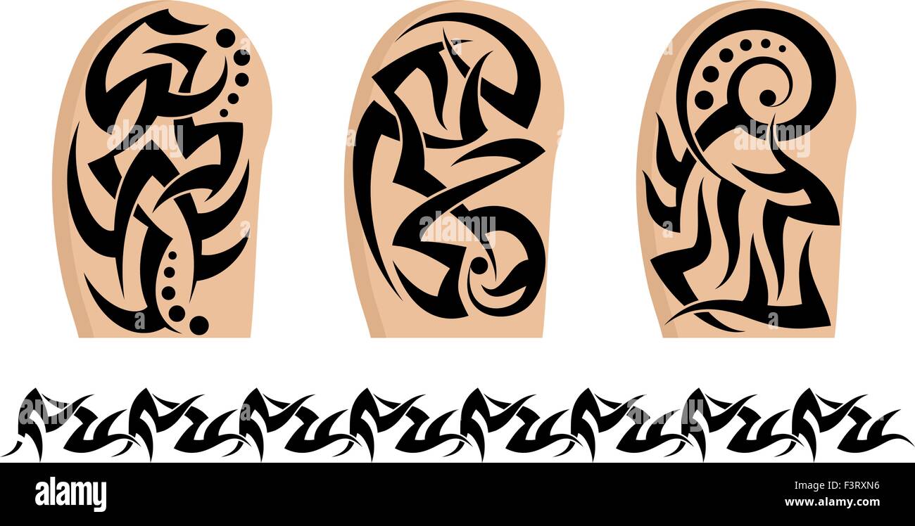 Tattoo Arm Band Set Vector Art Stock Vector Image & Art - Alamy