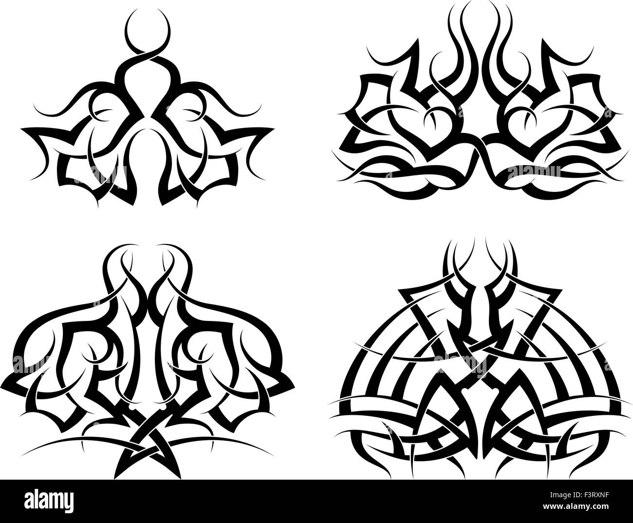 Tribal Tattoo Set Vector Art Stock Vector Image & Art - Alamy