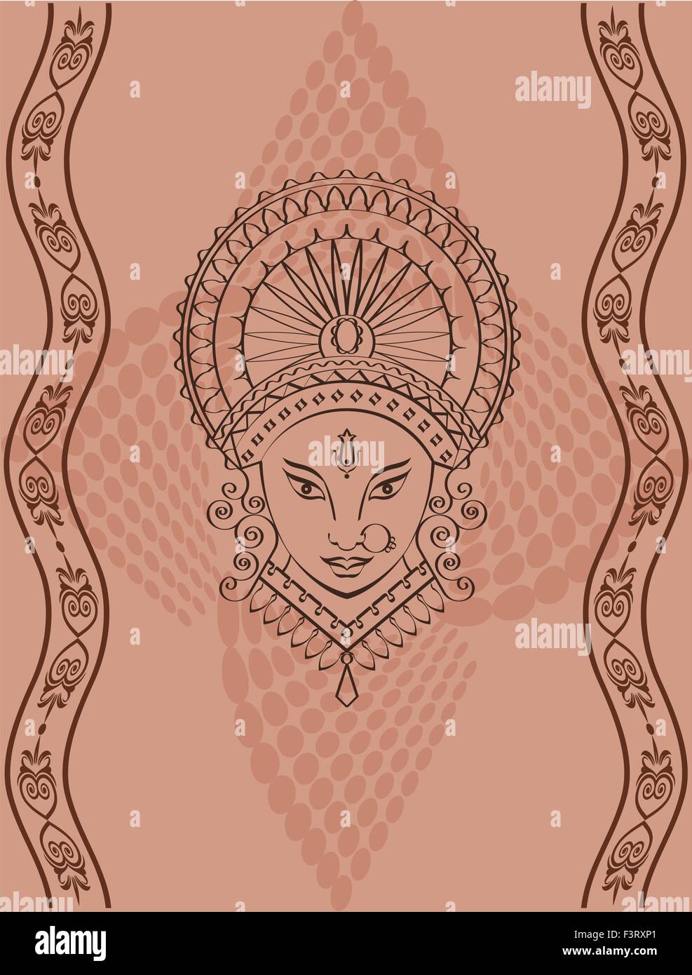 Durga Goddess of Power Vector Art Stock Vector Image & Art - Alamy
