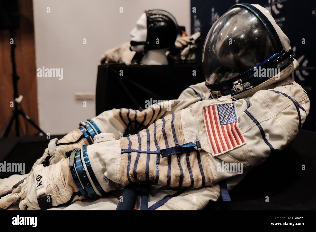 Israel. 12th October, 2015. Original space suit used by Russian ...