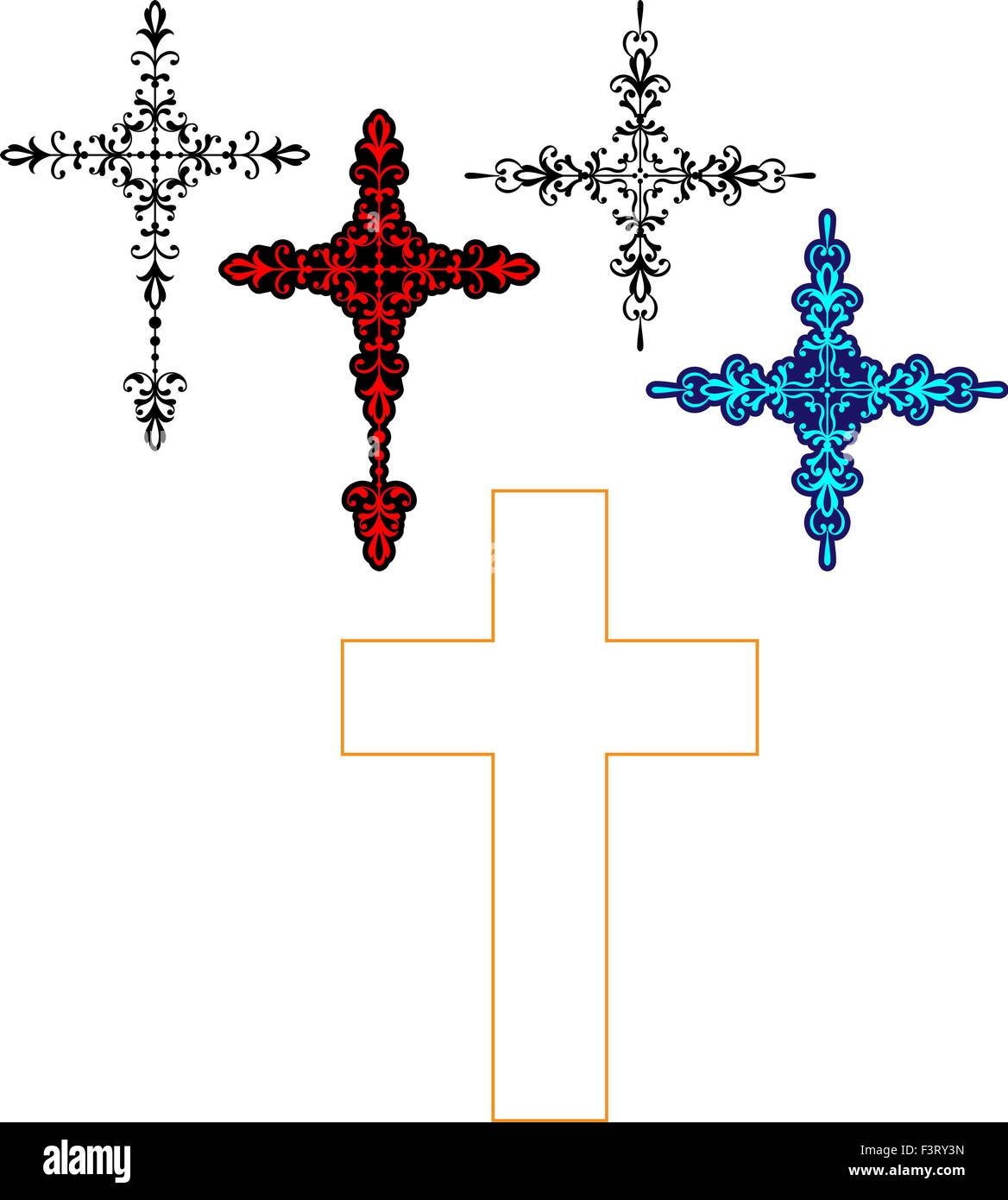 Christian Cross Design Vector Art Stock Vector Image & Art - Alamy