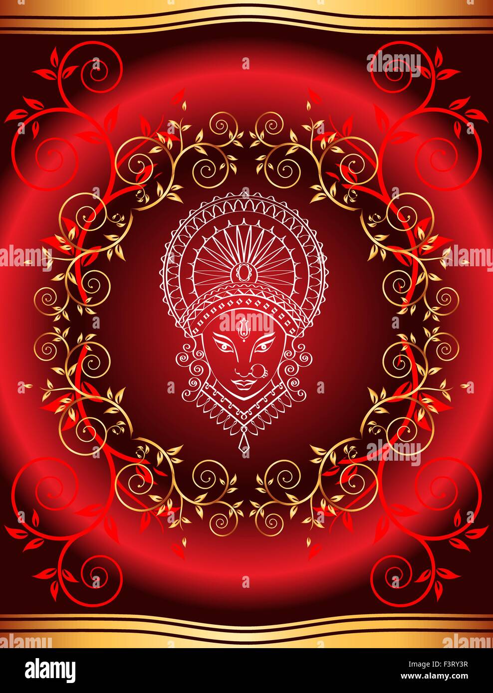 Durga Goddess of Power Vector Art Stock Vector Image & Art - Alamy