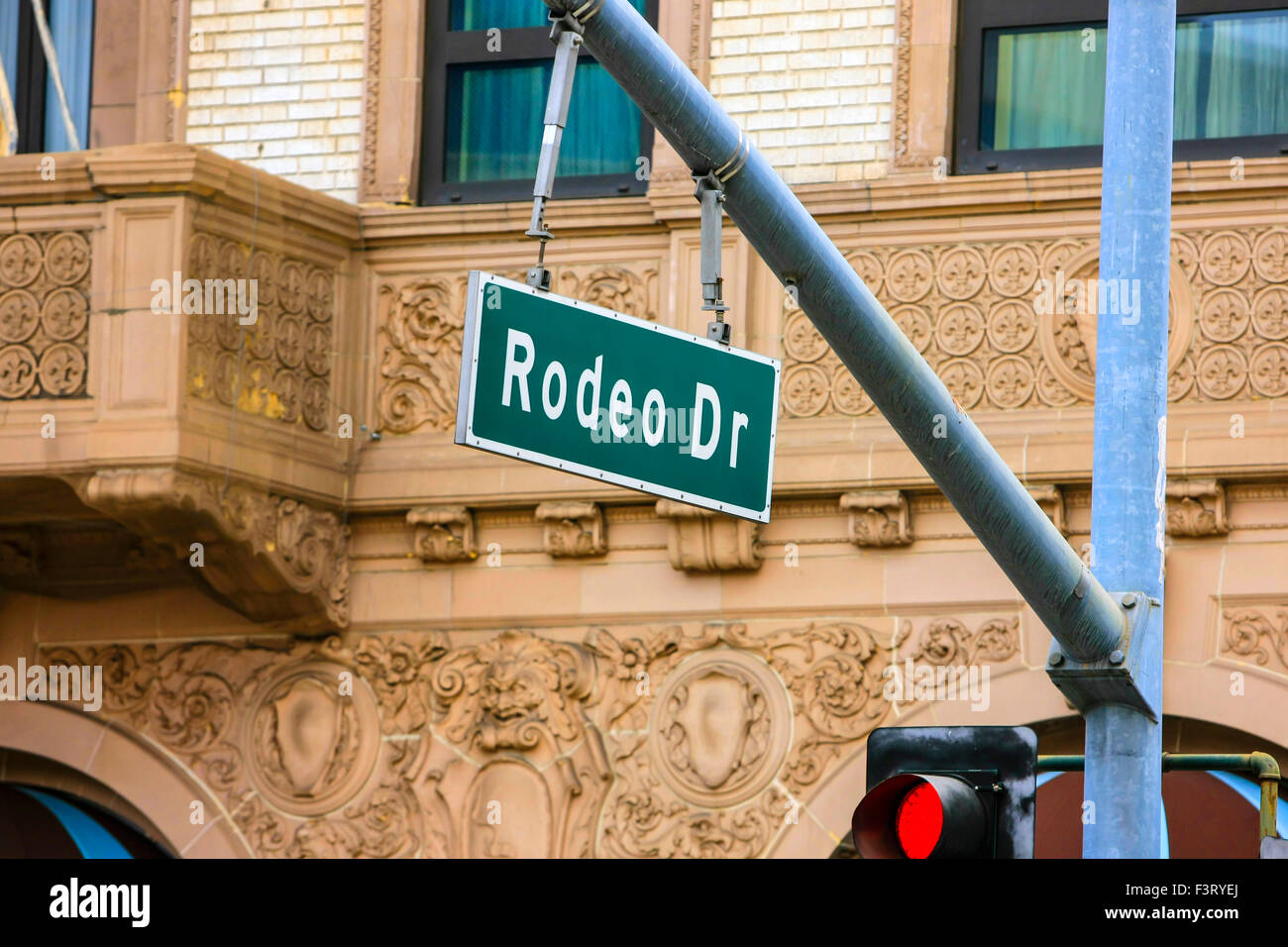 Rodeo Drive street sign in Beverly Hills California Stock Photo - Alamy