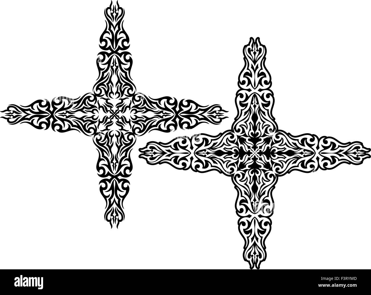 Tattoo Christian Cross Vector Art Stock Vector Image & Art - Alamy