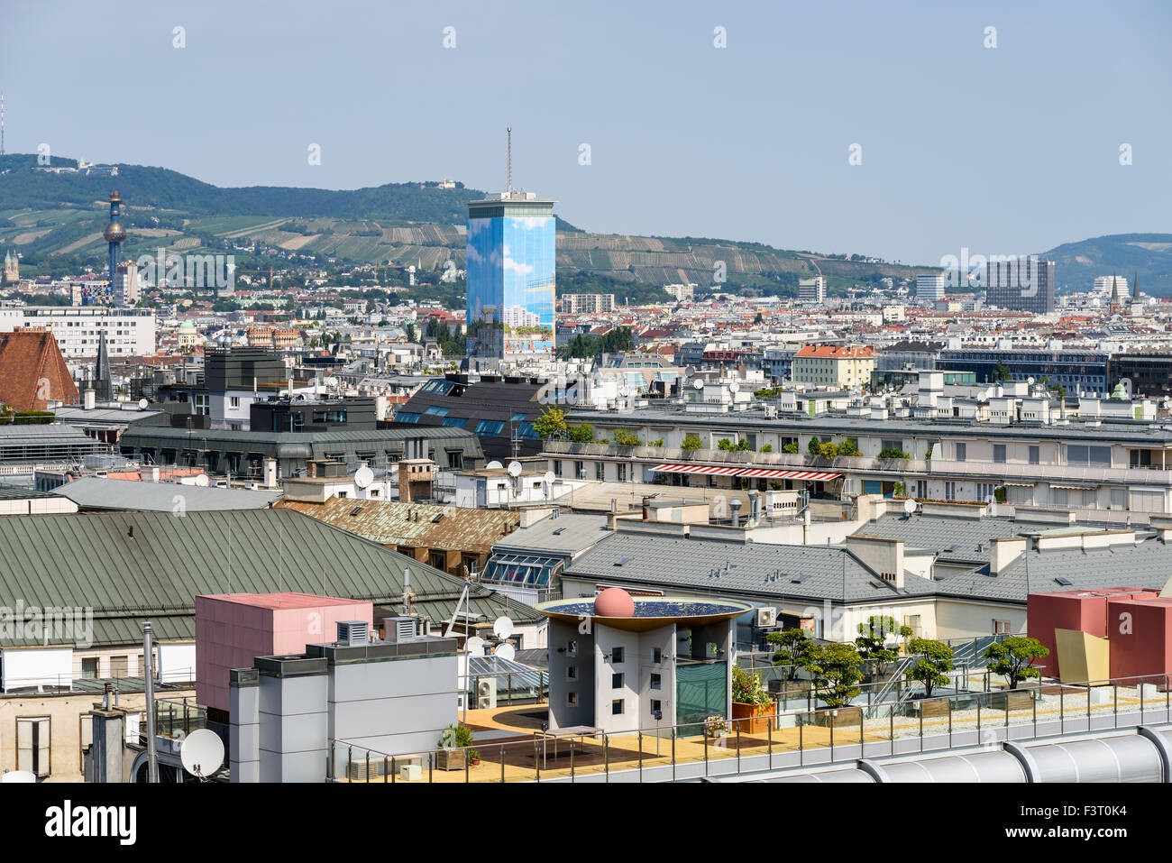 Aerial View Of Vienna City Skyline Stock Photo - Alamy