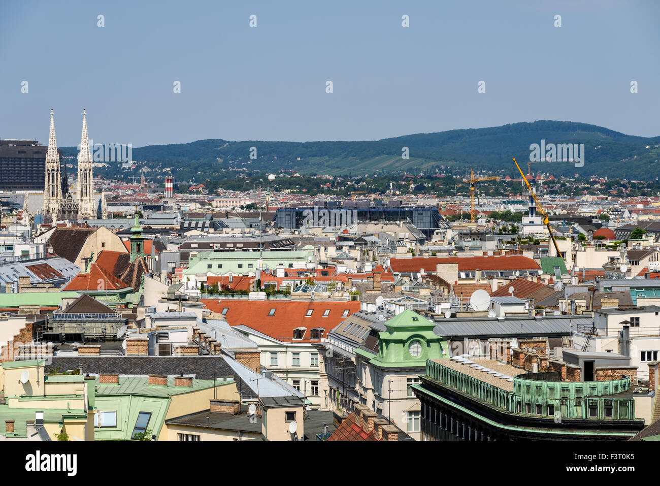 Aerial View Of Vienna City Skyline Stock Photo - Alamy