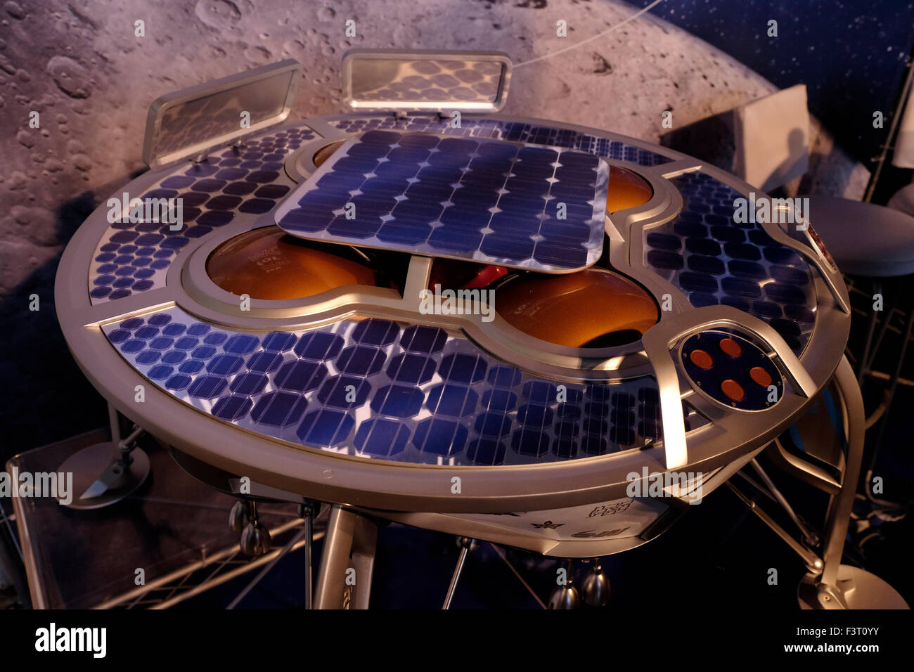 Jerusalem, Israel. 12th October, 2015. The small spacecraft of Israeli ...