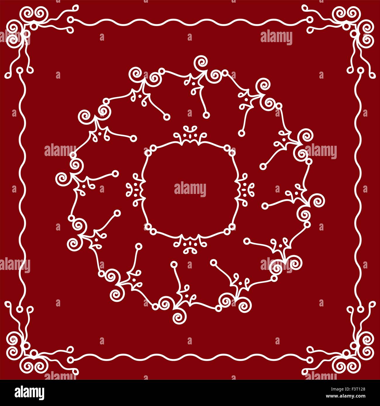 Folk Circular, Tribal Design, Motif, Wall Painting Vector Art Stock ...