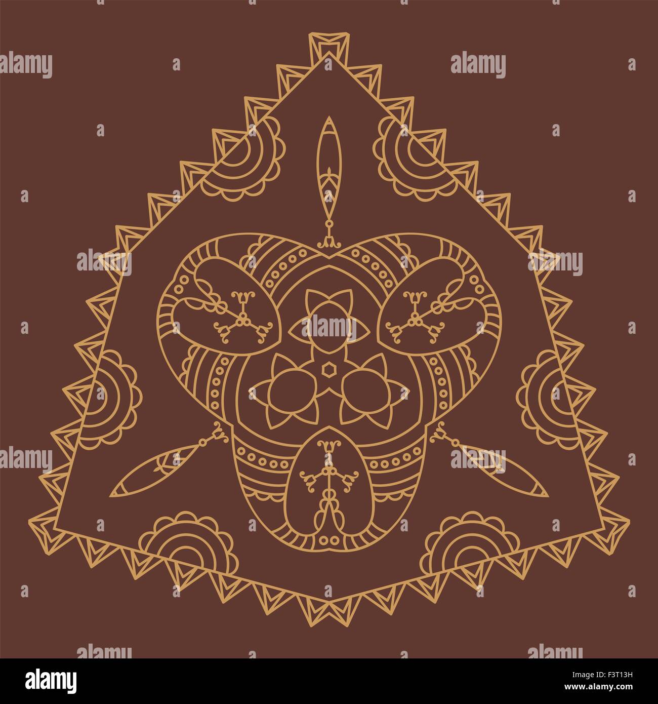 Folk, Tribal Design, Motif, Wall Painting Vector Art Stock Vector Image ...