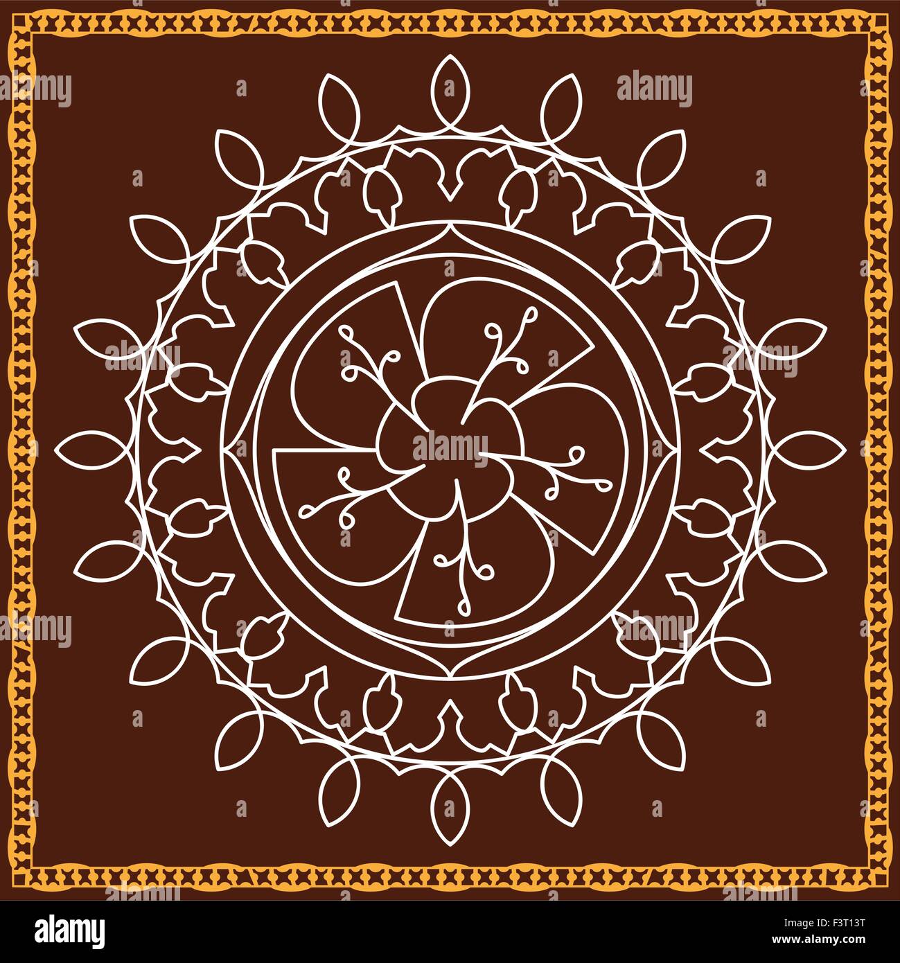 Folk Circular, Tribal Design, Motif, Wall Painting Vector Art Stock ...