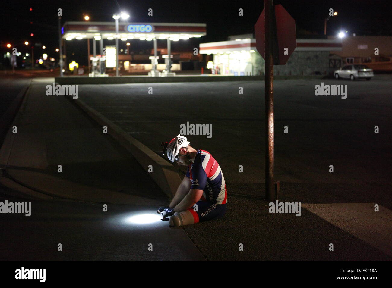 Steven Richardson, of Team Battle Back, prepares to rides from ...
