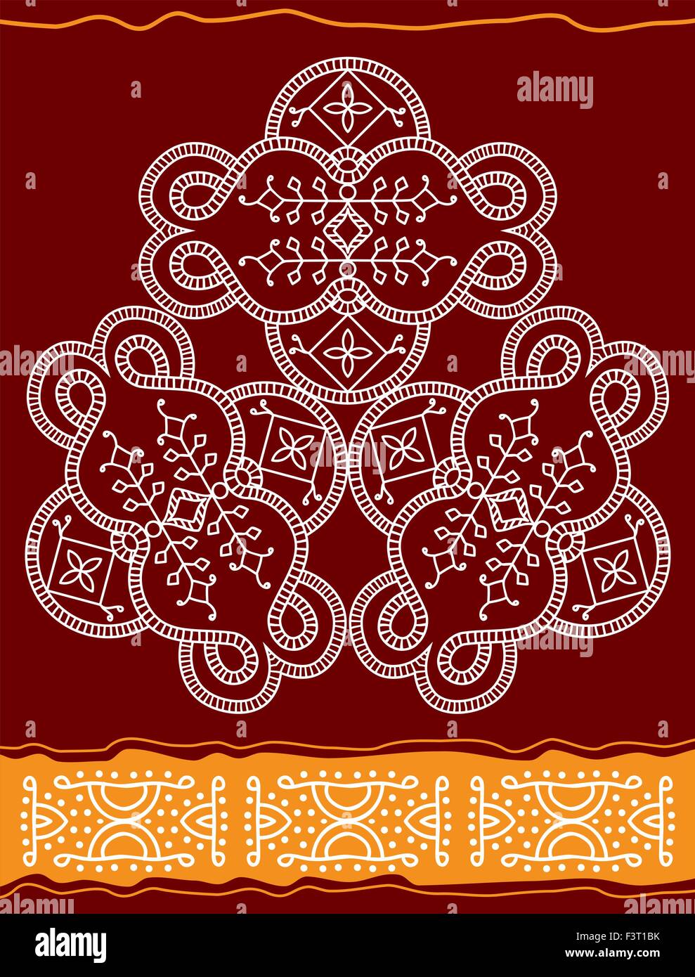 Folk, Tribal Design, Motif, Wall Painting Vector Art Stock Vector Image ...