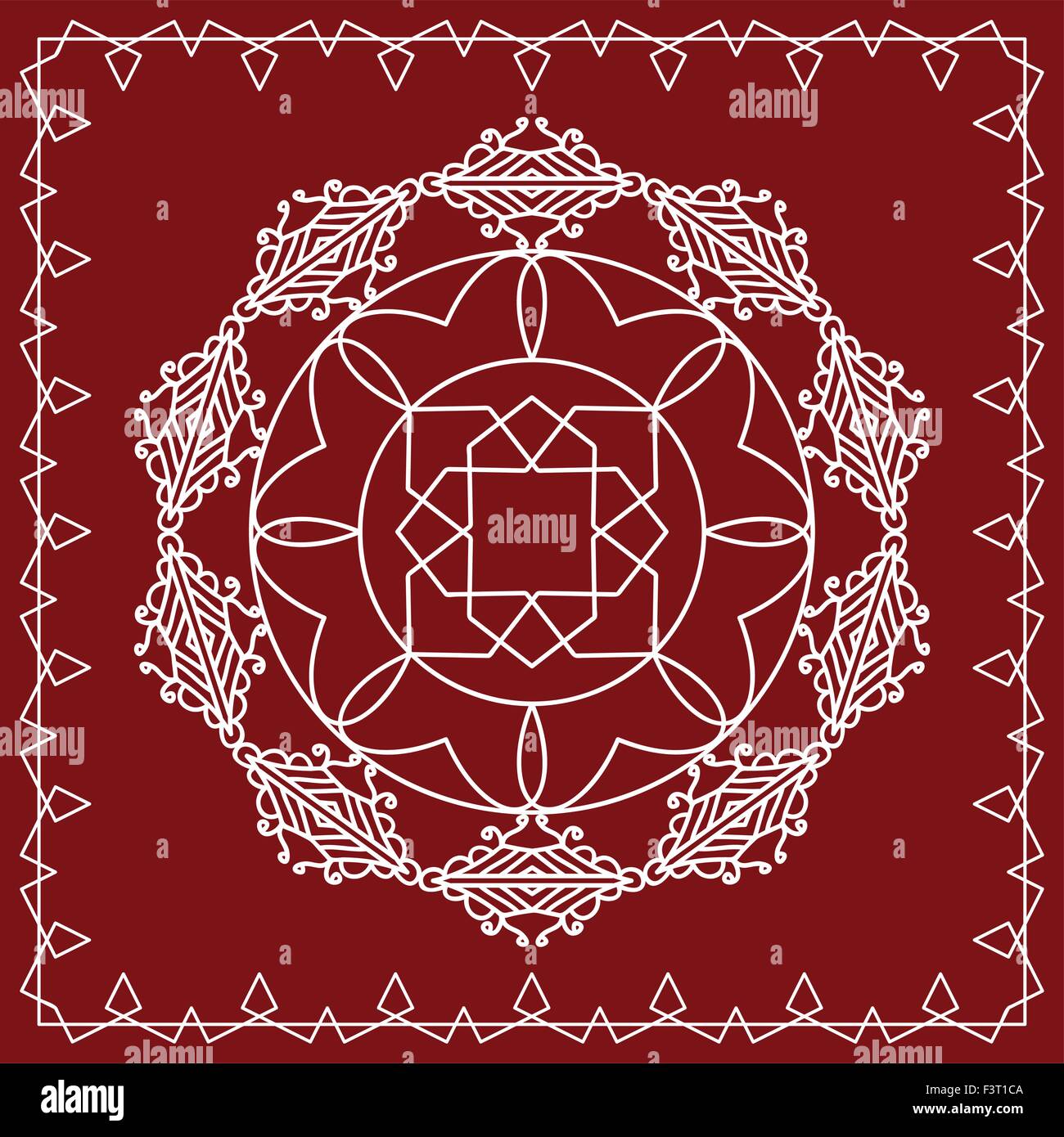 Folk Circular, Tribal Design, Motif, Wall Painting Vector Art Stock ...