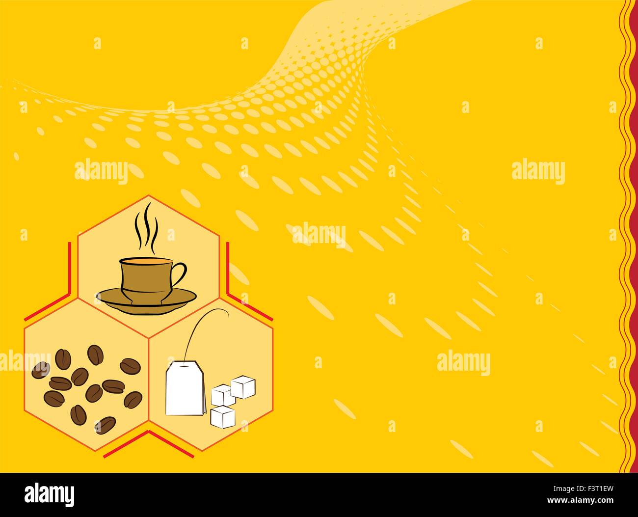 Coffee Tea Menu Card Design Template Vector Art Stock Vector Image ...