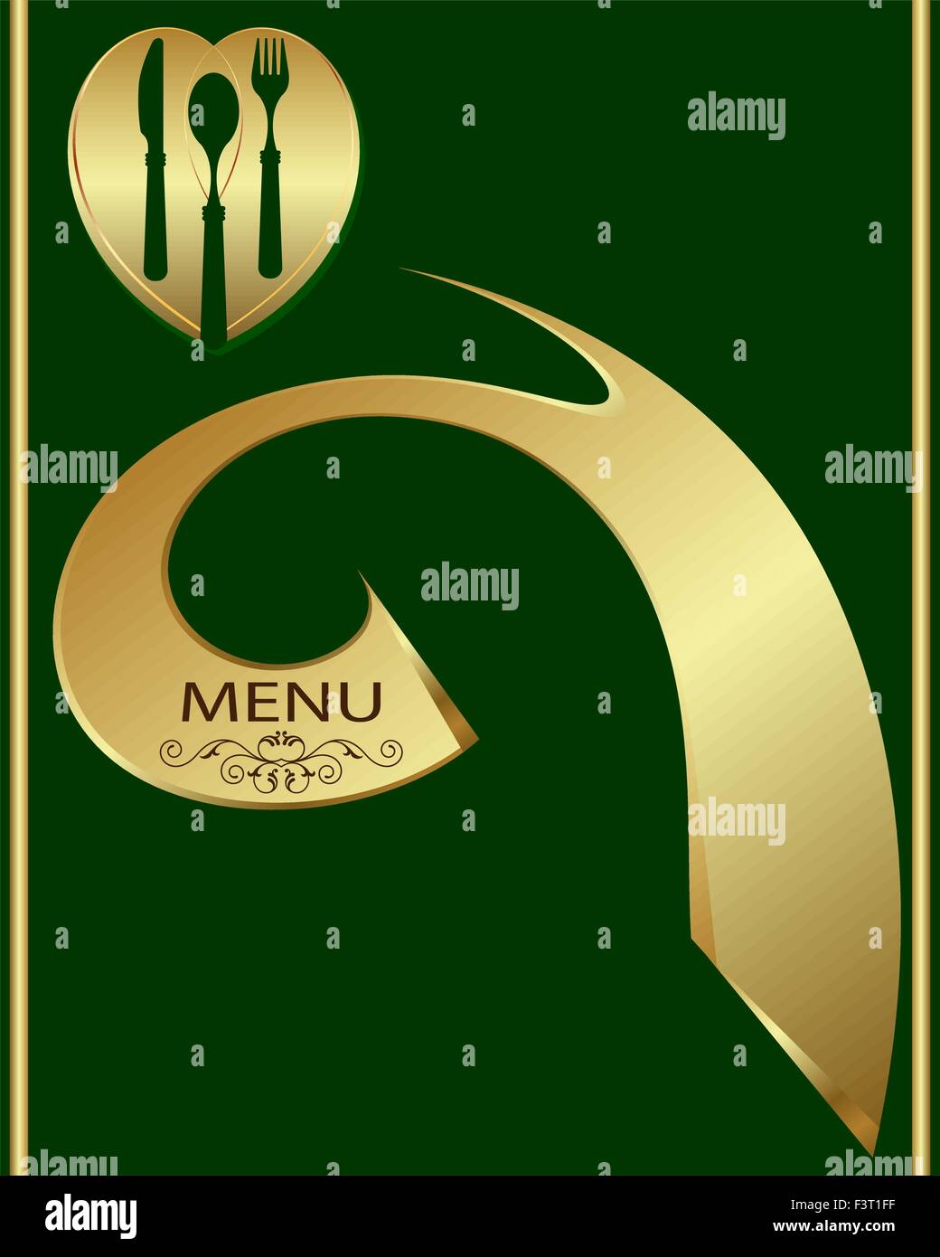 Menu Card Design Template Vector Art Stock Vector Image & Art - Alamy