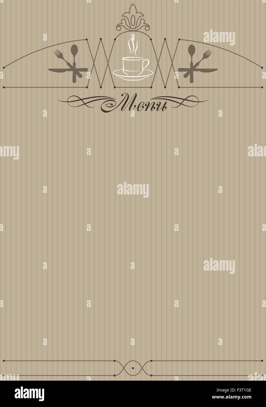 Menu Card Design Template Vector Art Stock Vector Image & Art - Alamy