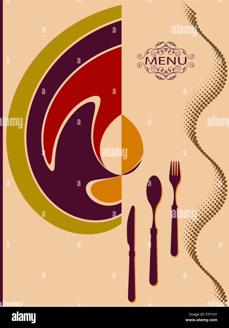 Menu Card Design Template Vector Art Stock Vector Image & Art - Alamy