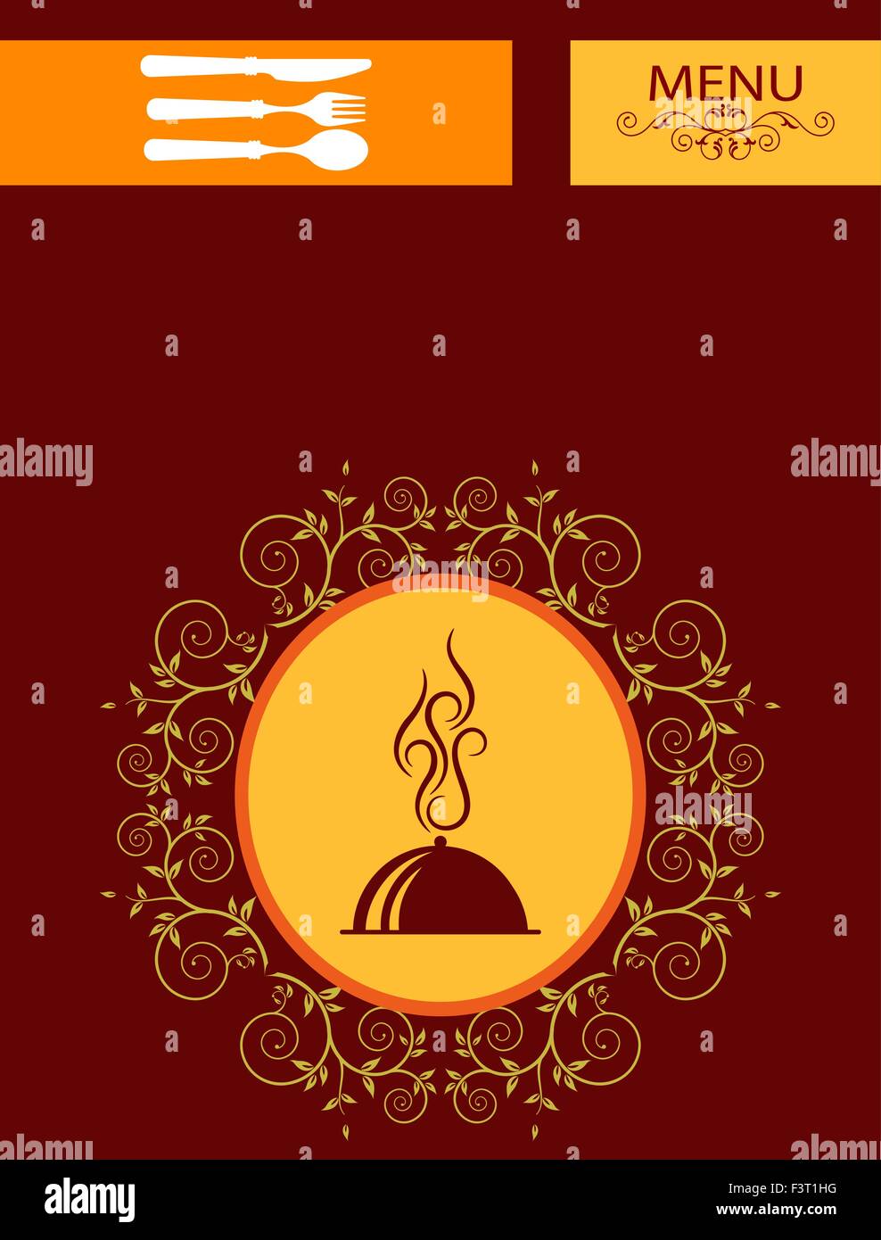 Menu Card Design Template Vector Art Stock Vector Image & Art - Alamy