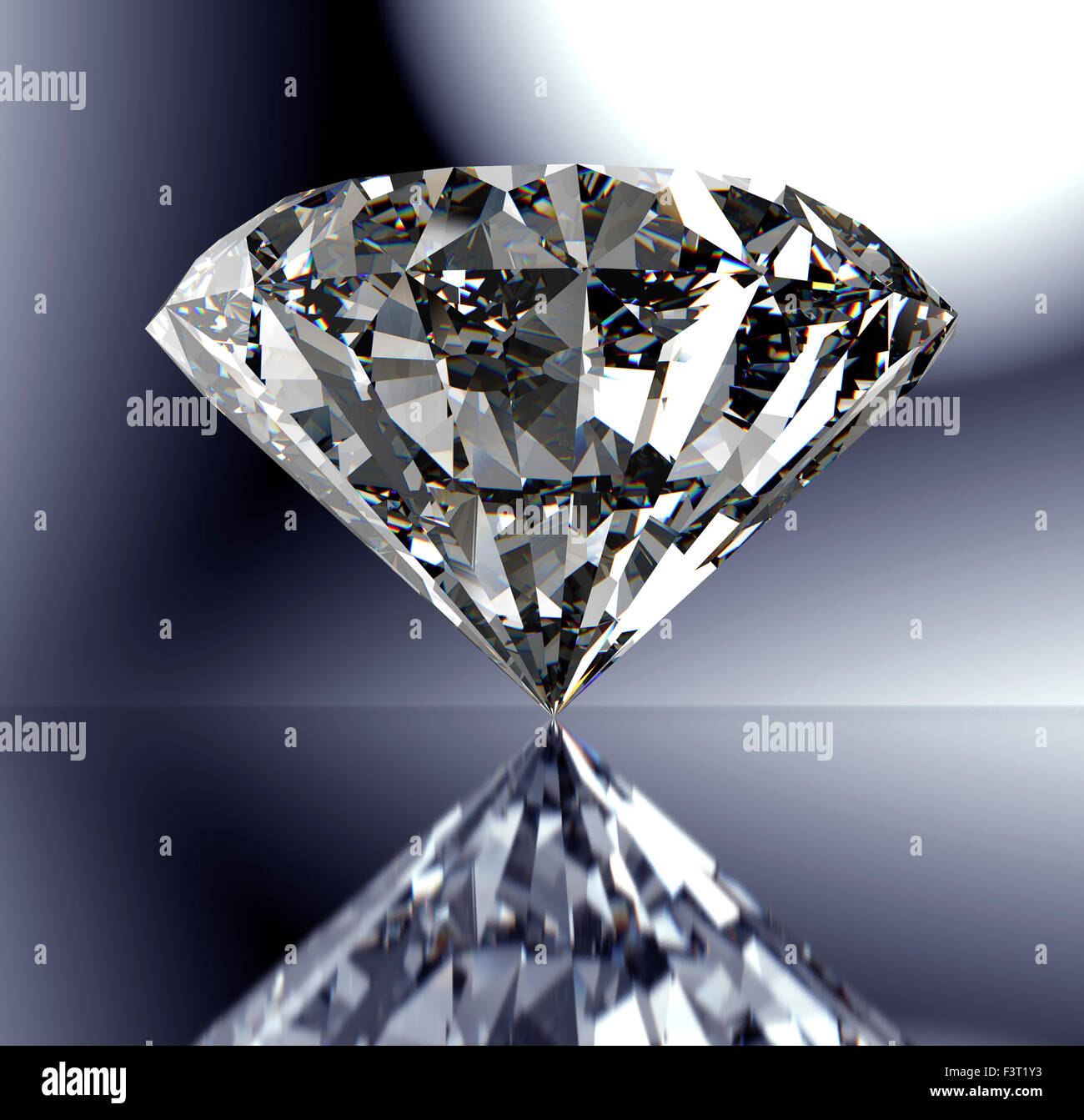 perfect diamond isolated on shiny background with clipping path Stock ...