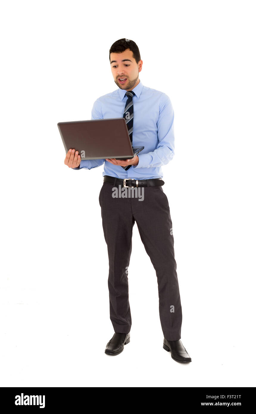 Office Man with laptop Stock Photo - Alamy