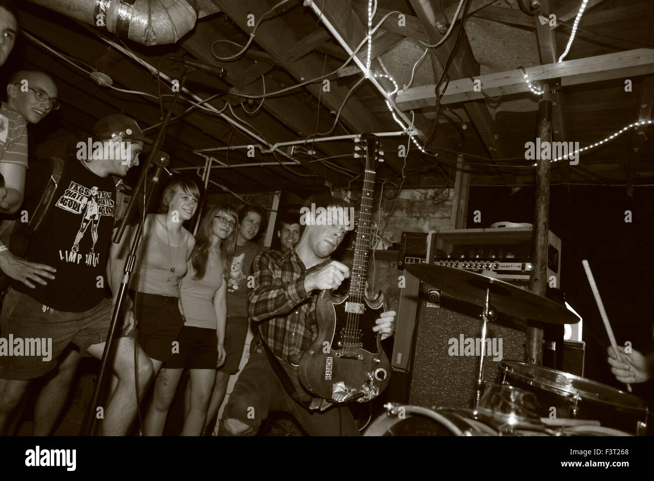 Tenement, a punk rock band from Wisconsin, play a basement show. Let's ...