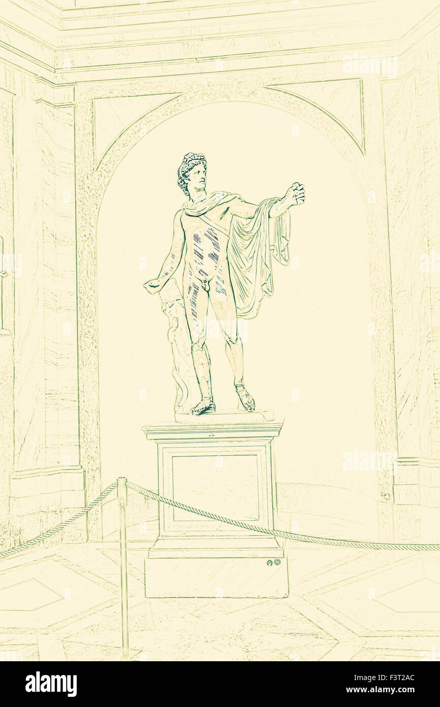 Vatican museums apollo belvedere hi-res stock photography and images ...