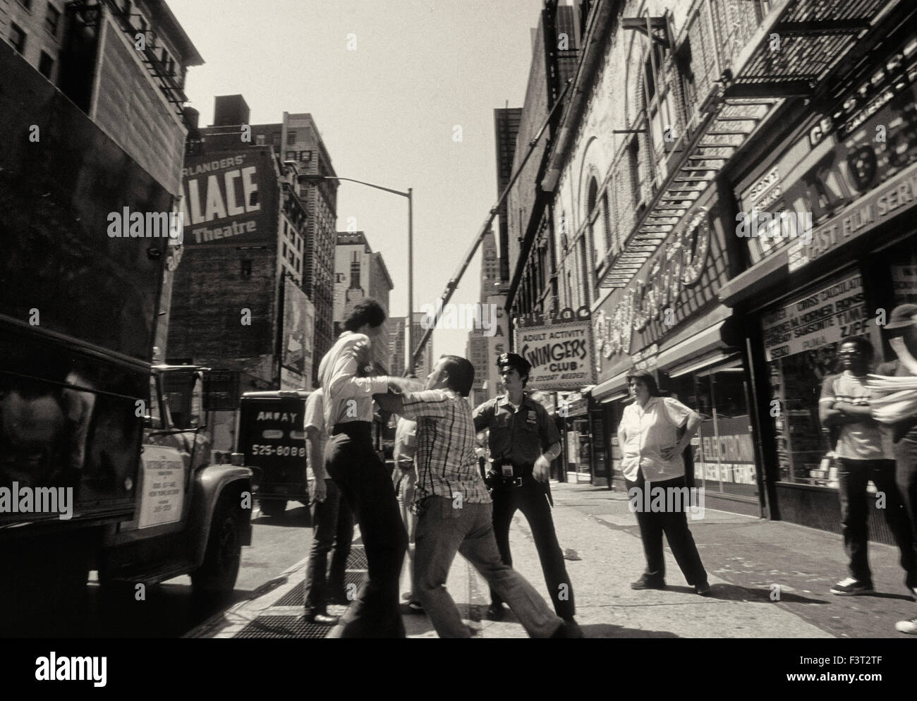 Suspect arrested on Manhattan street, New York, 1981 Stock Photo - Alamy