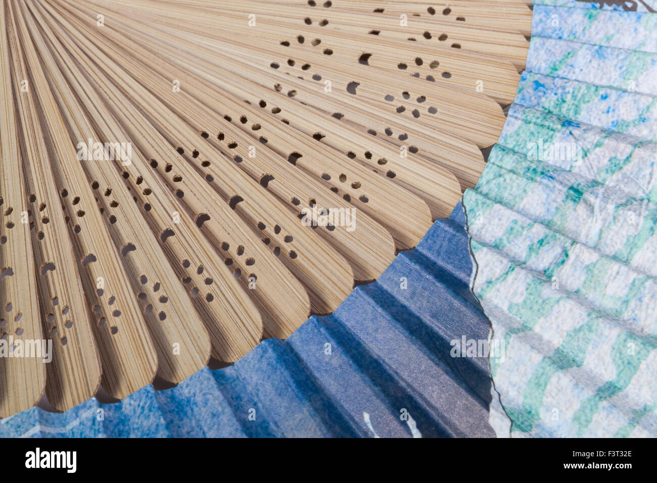 Typical Japanese hand fan made of bamboo Stock Photo - Alamy