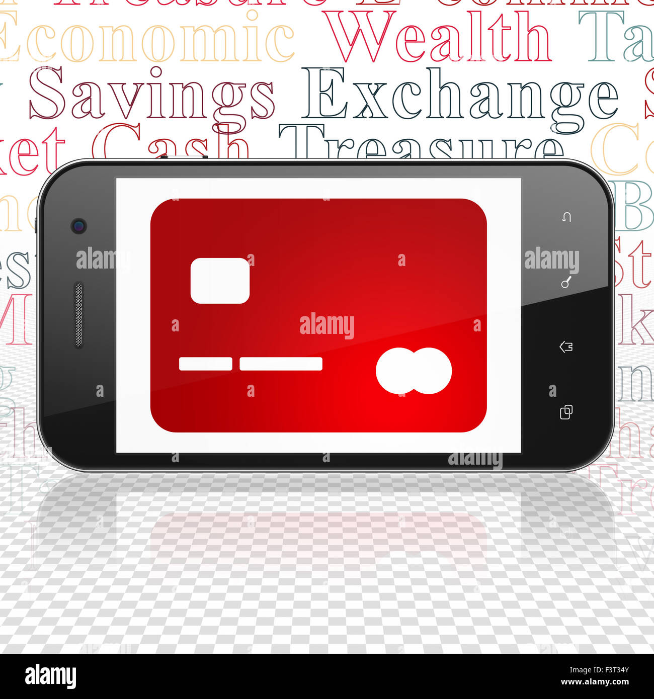 Banking concept: Smartphone with Credit Card on display Stock Photo - Alamy