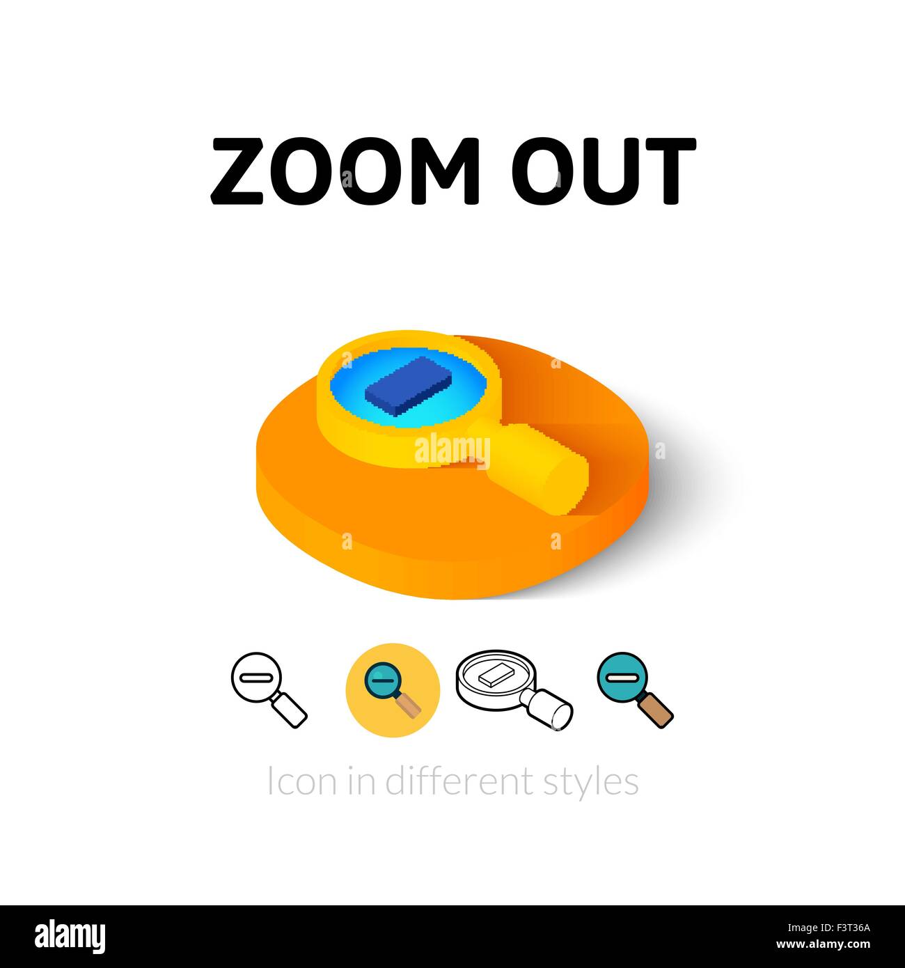 Color zoom out flat Stock Vector Images - Alamy