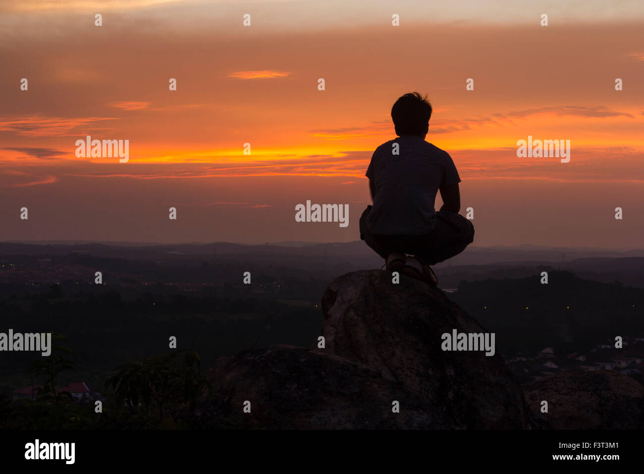 Waiting for sunset Stock Photo - Alamy