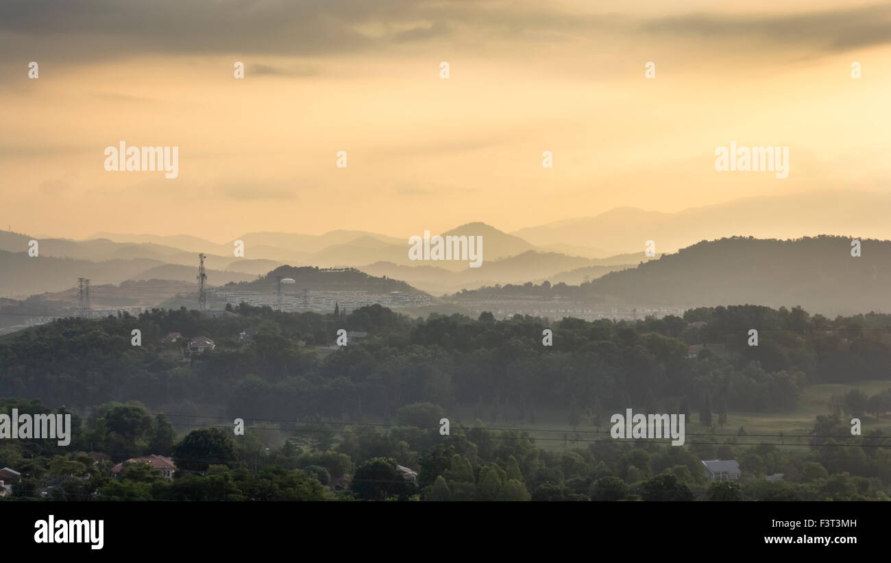 Low mountain peaks Stock Photo - Alamy