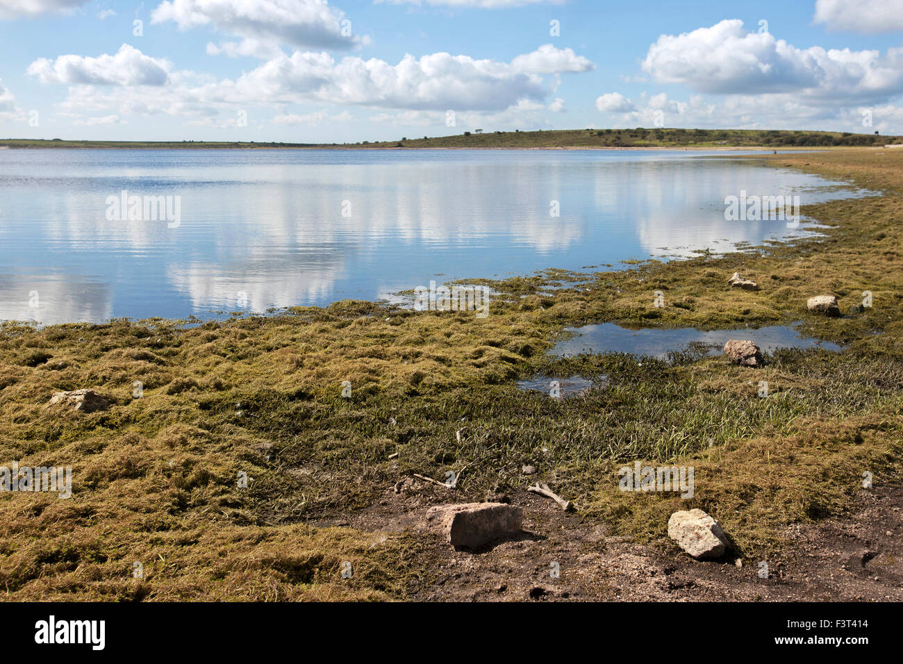 Colliford Lake reservoir southern side of Bodmin moor sky clouds ...