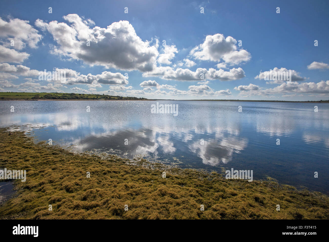 Colliford Lake reservoir southern side of Bodmin moor sky clouds ...