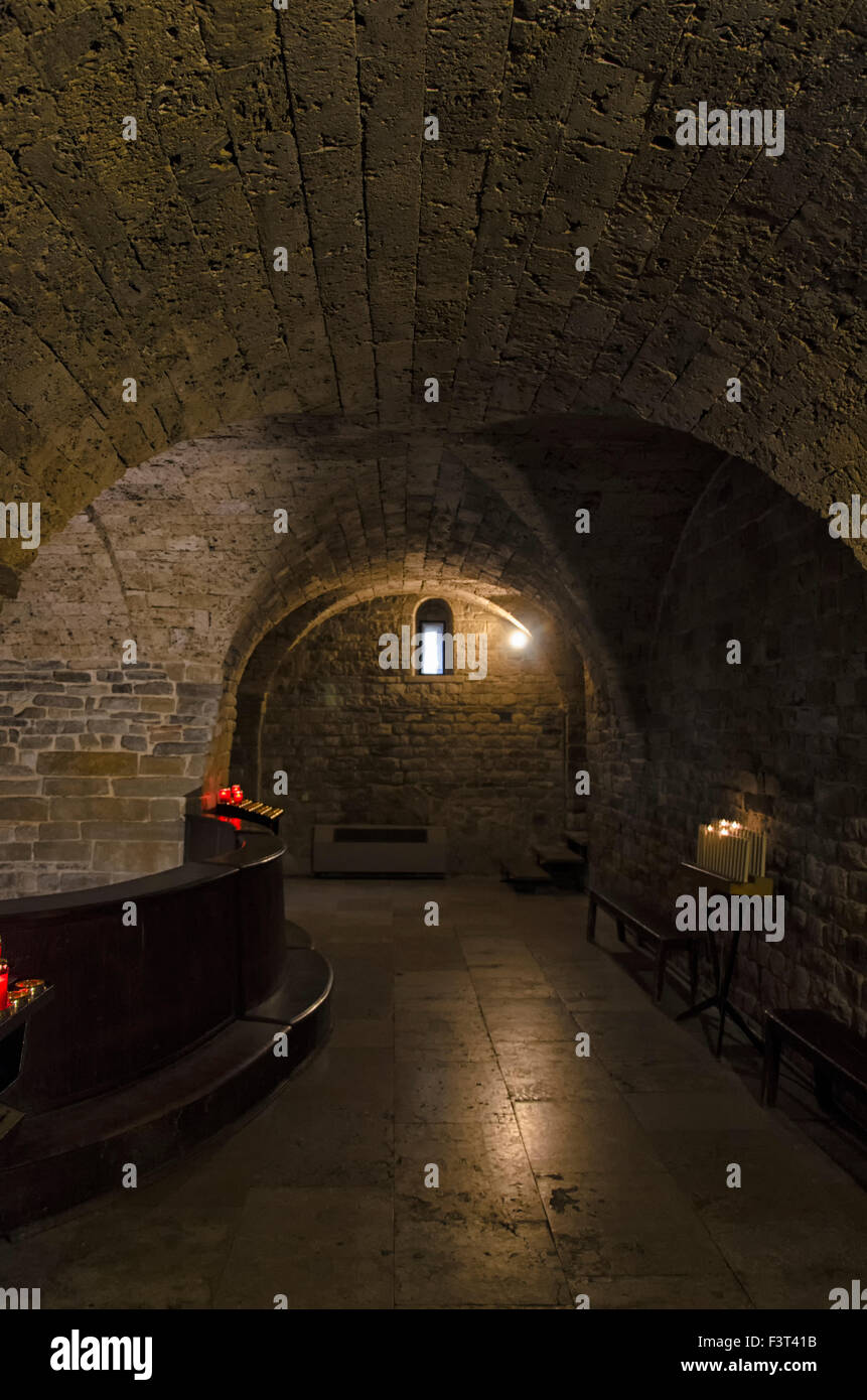View of the crypt of the church Stock Photo - Alamy