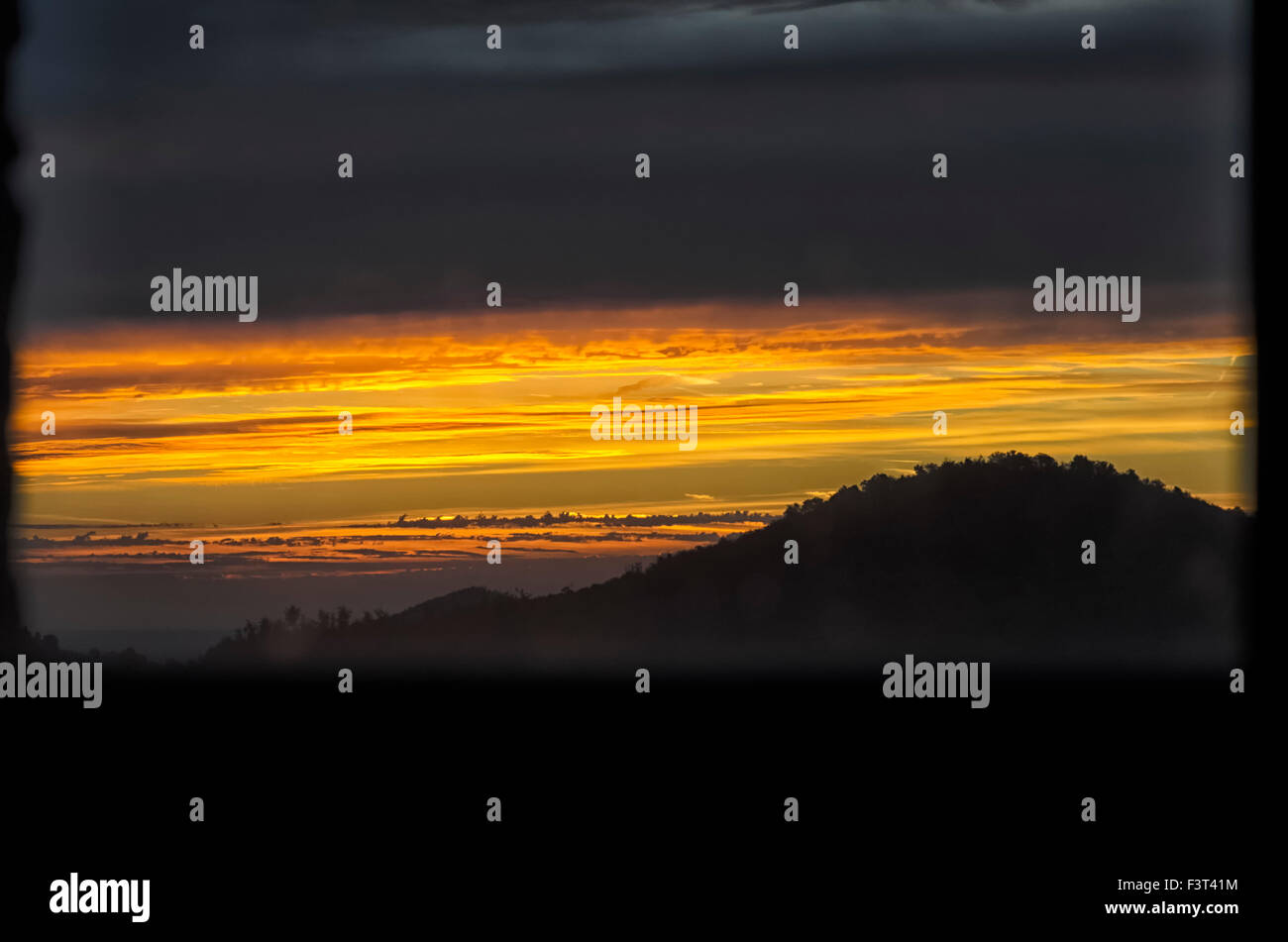 Dawn view from a window of an apartment Stock Photo - Alamy