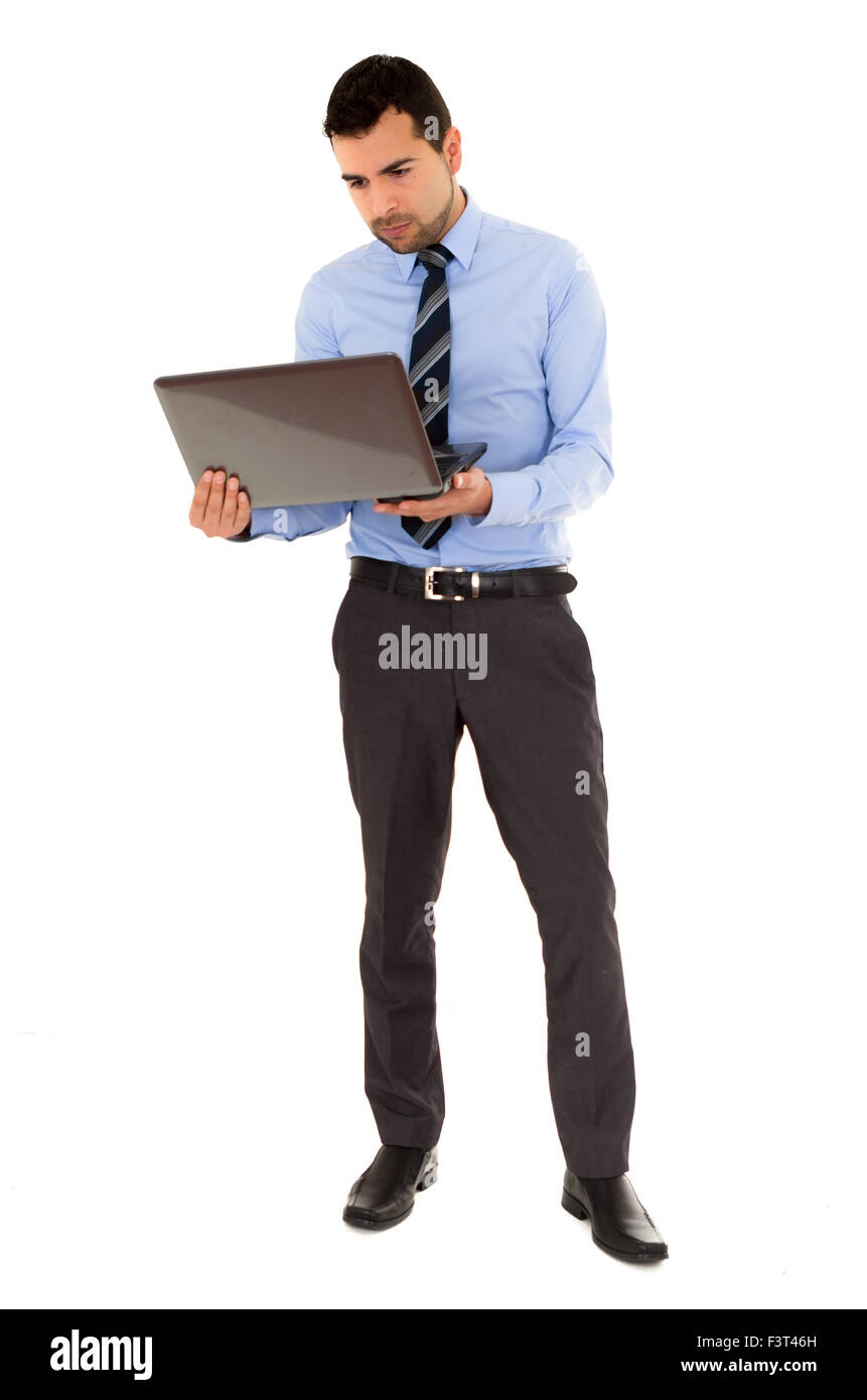 Office Man with laptop Stock Photo - Alamy