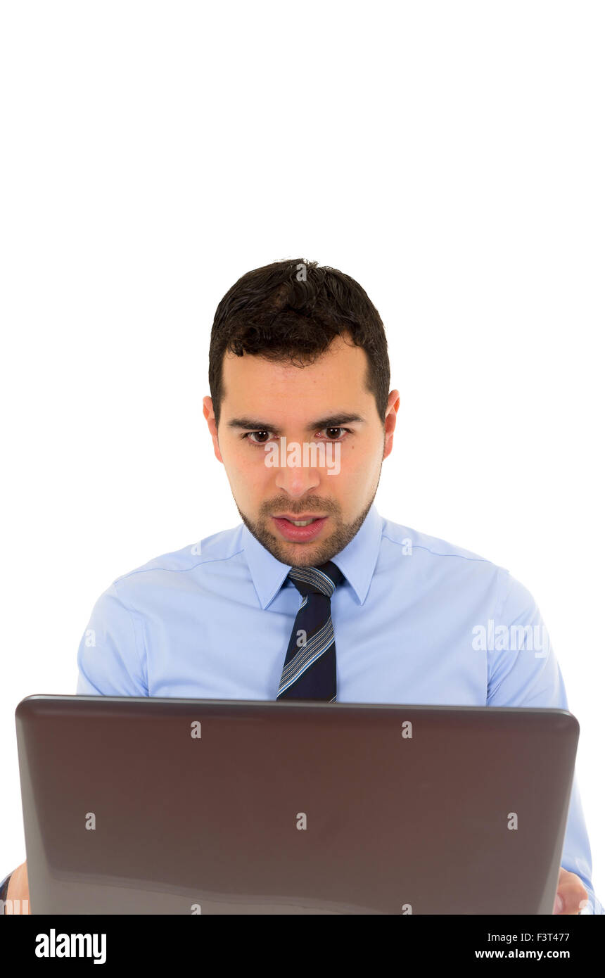Office Man with laptop Stock Photo - Alamy