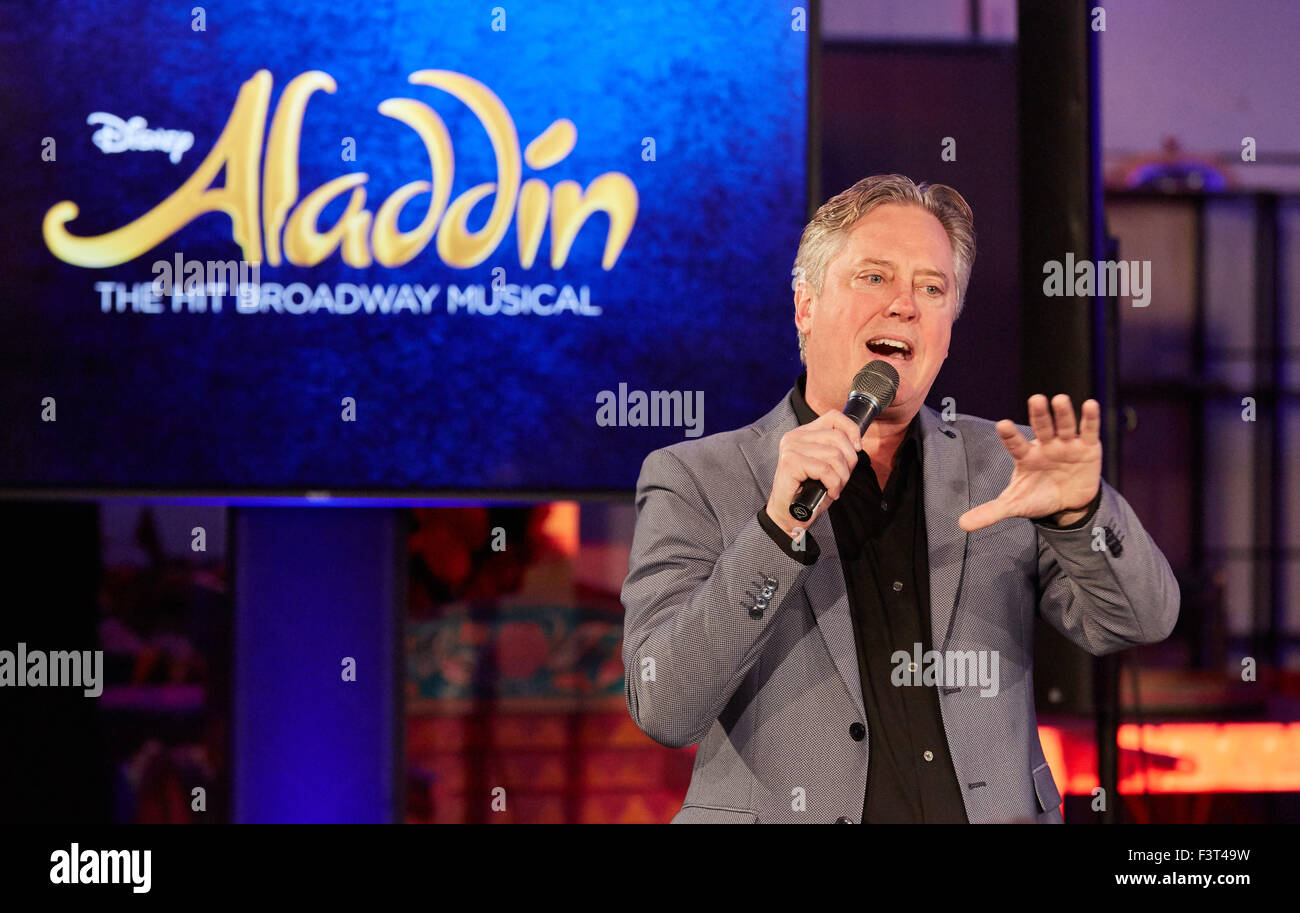 Hamburg, Germany. 12th Oct, 2015. Director Scott Taylor speaks during ...