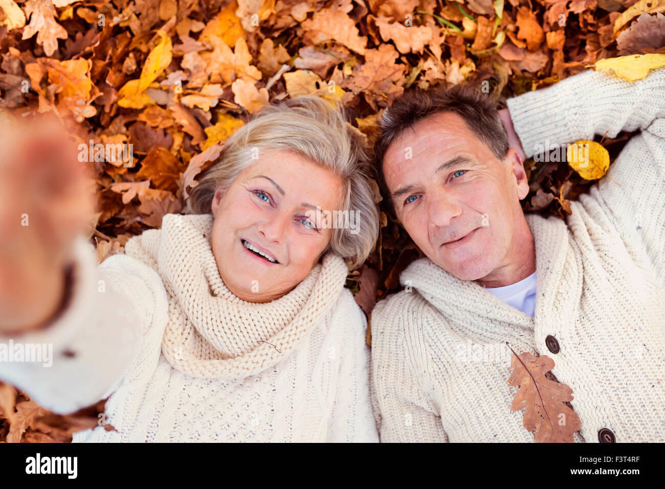 Active seniors in nature Stock Photo - Alamy