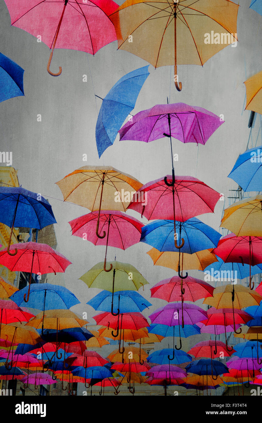 Rustic umbrellas hi-res stock photography and images - Alamy