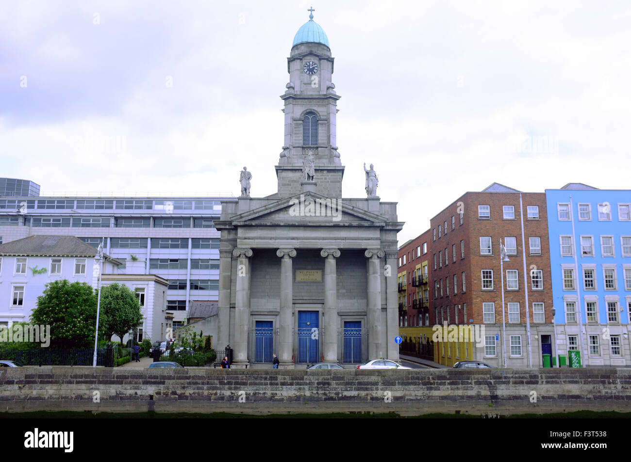 The St Paul’s Church in Arran Quay area of Dublin in Ireland Stock ...