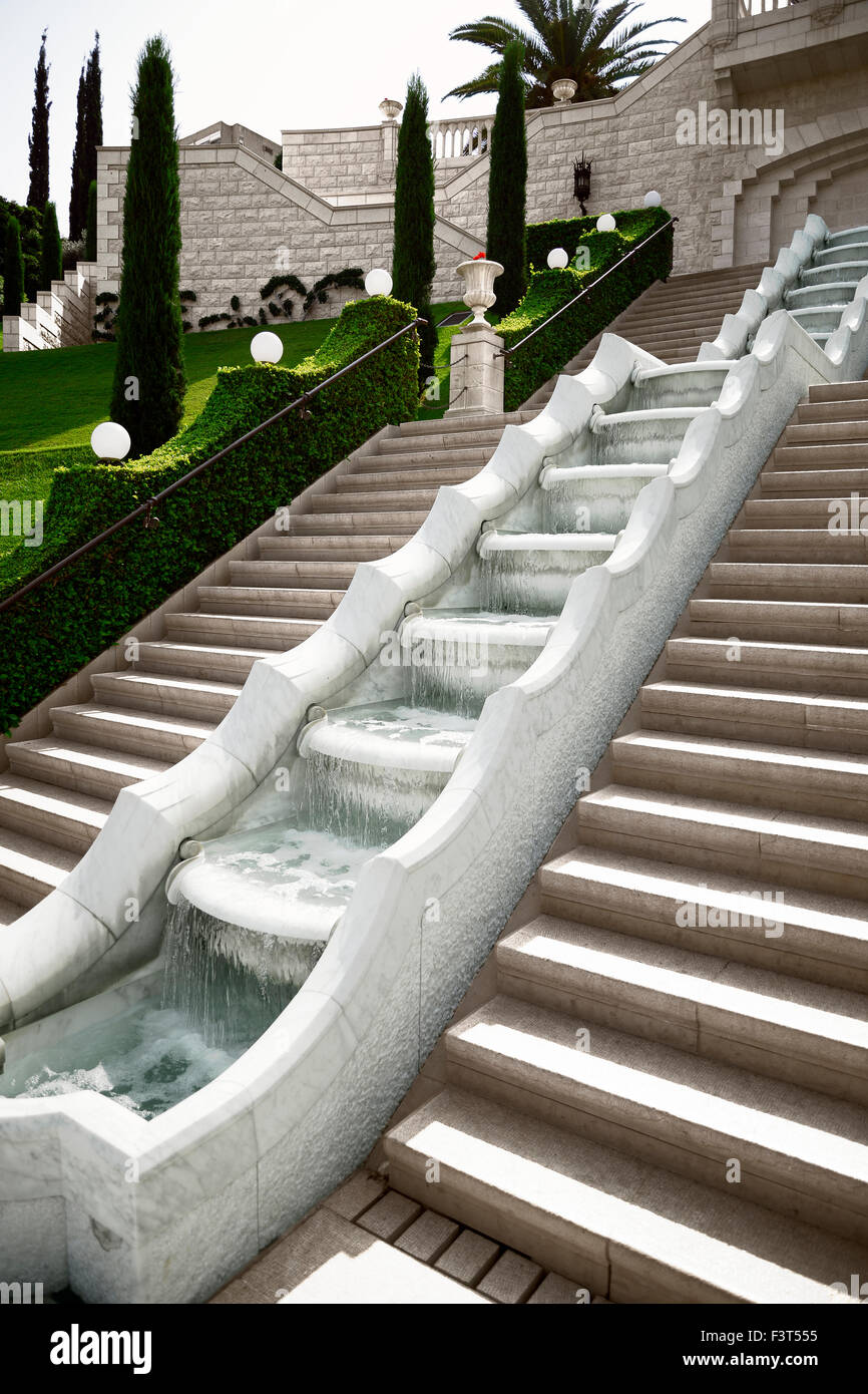 Beautiful landscaped garden in Haifa in Israel Stock Photo - Alamy