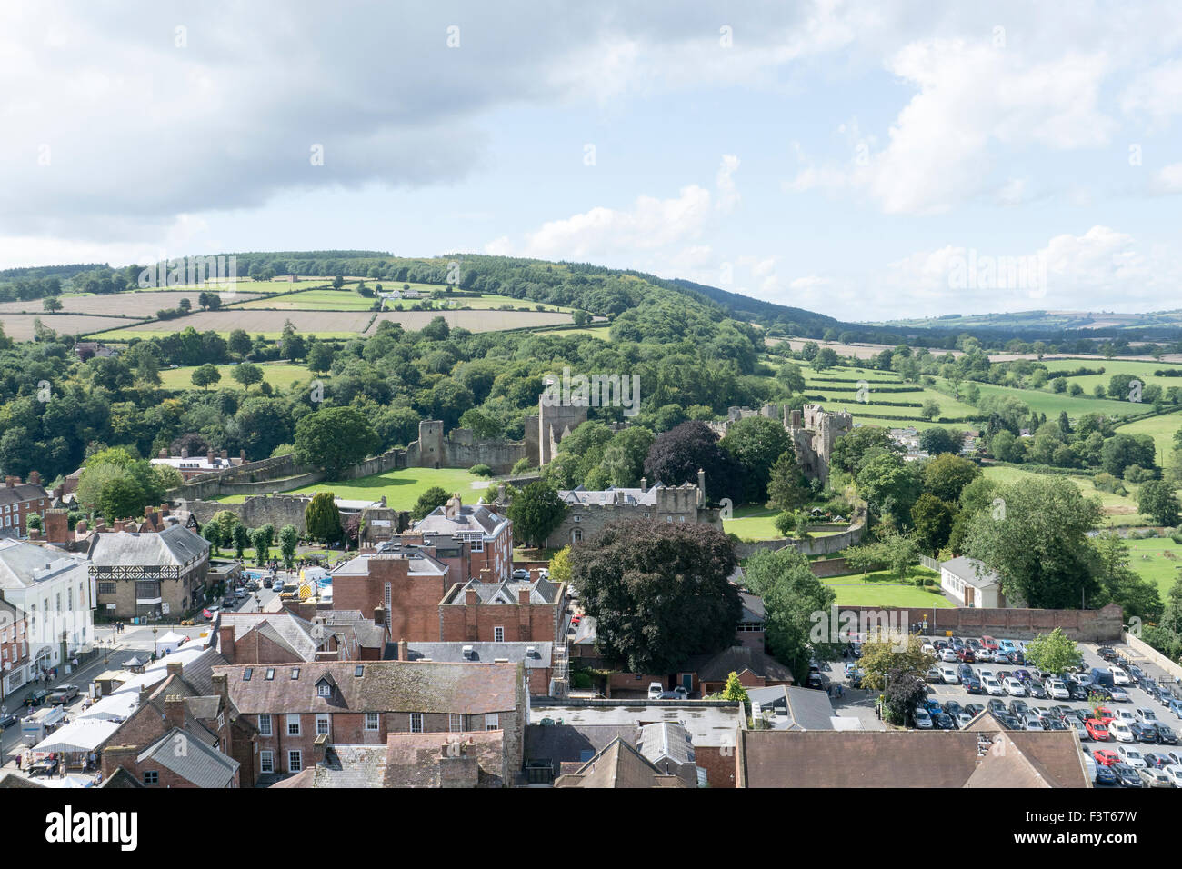 Aerial view of ludlow hi-res stock photography and images - Alamy