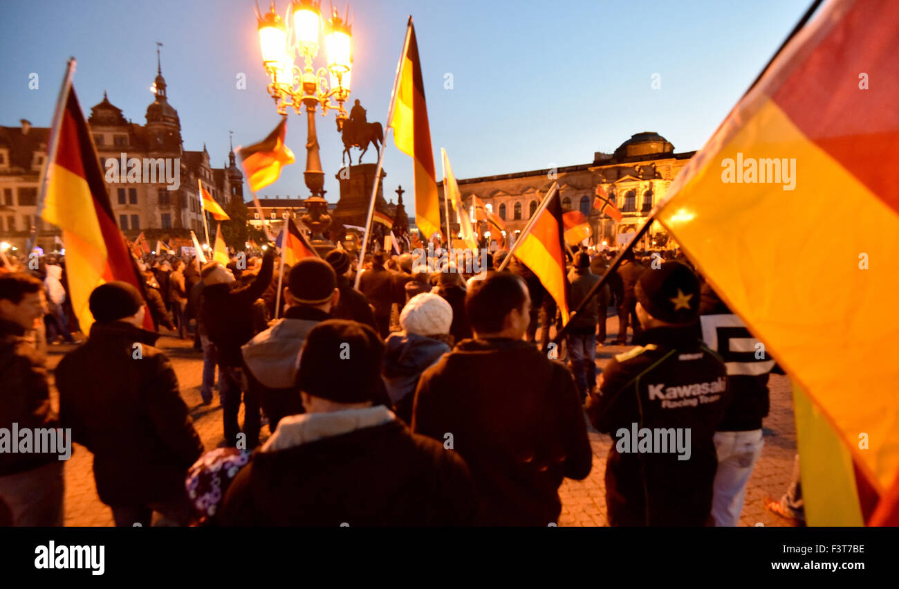 Dresden, Germany. 12th Oct, 2015. Thousands of Pegida (Patriotic ...